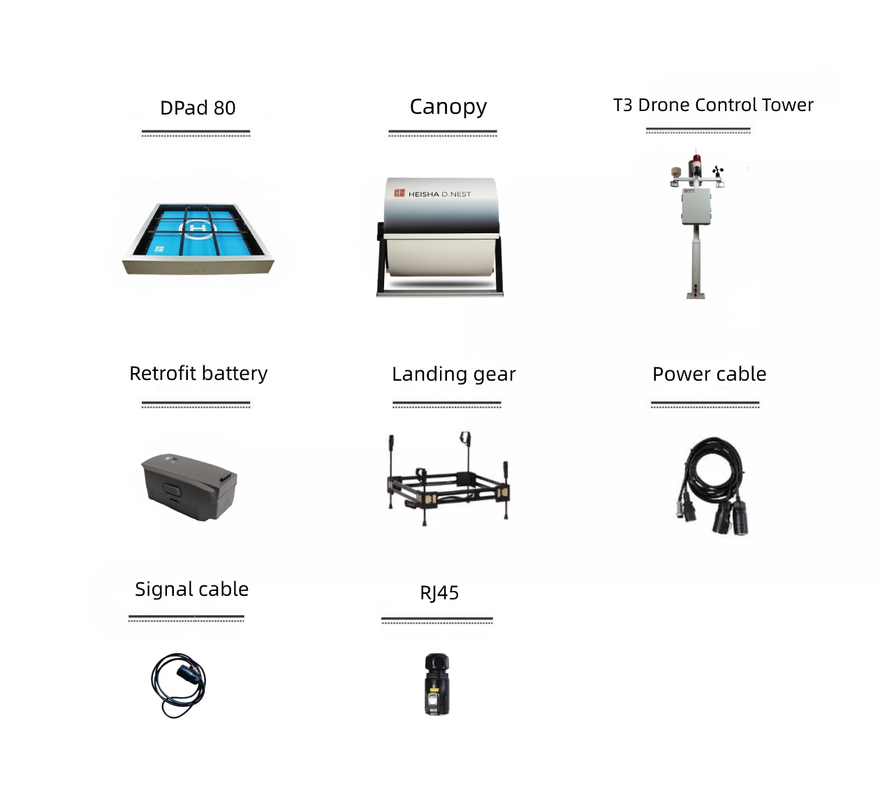 D80 Drone Dock - HEISHA robot charging station