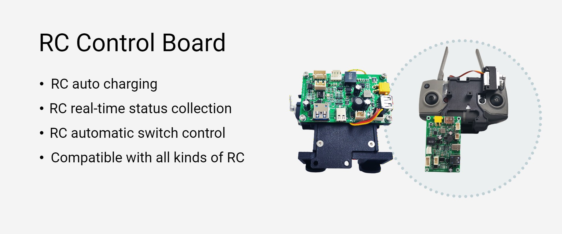 RC control board - HEISHA robot charging station