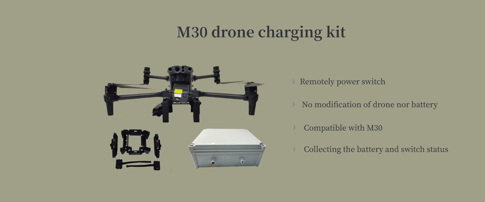 Autonomous Drone Charging Kit - HEISHA robot charging station
